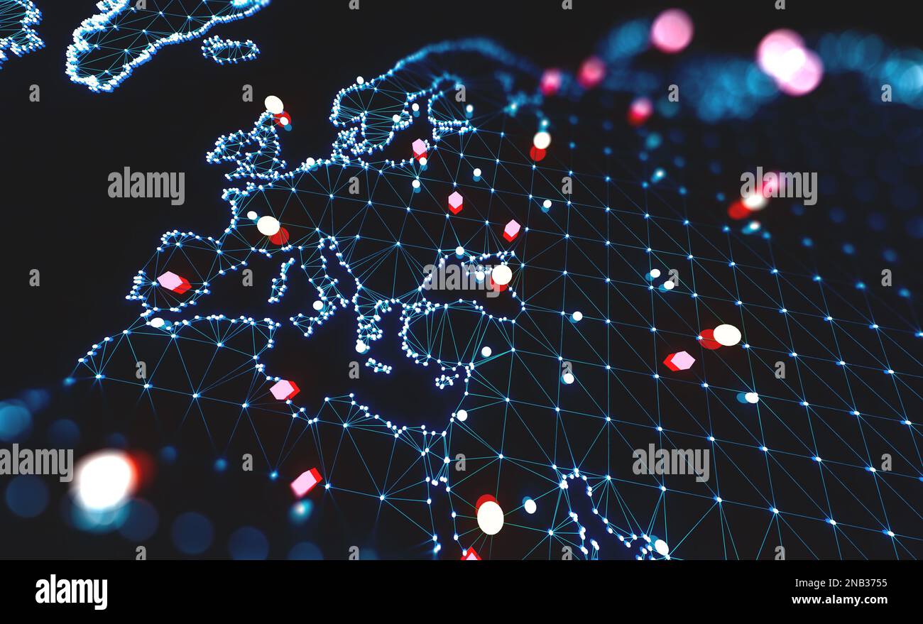 3d illustration and concept of international logistics of agreements ...