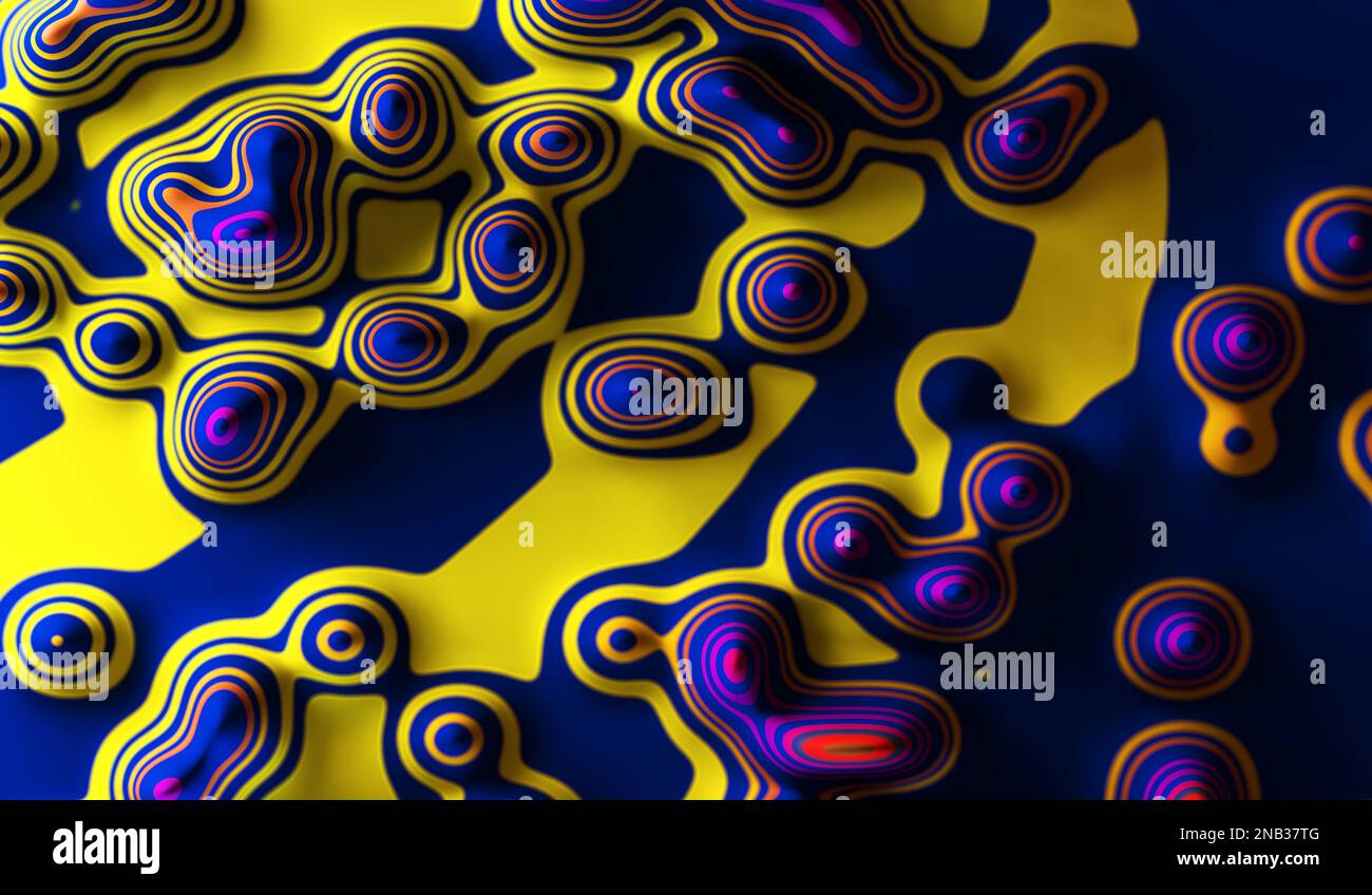 Colorful lines and abstracts shapes design.Abstract backgroud.3d ...