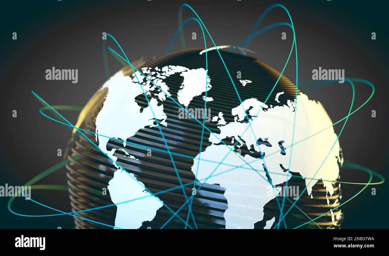 World map and grid.Worldwide ecommerce and partners concept background ...