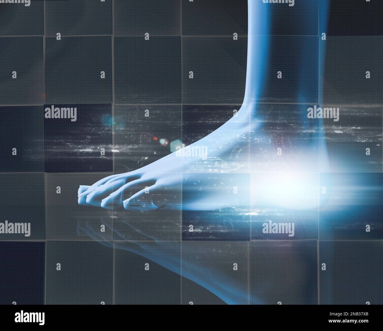 Medical imaging and medical treatments. Concept of analgesics and ...