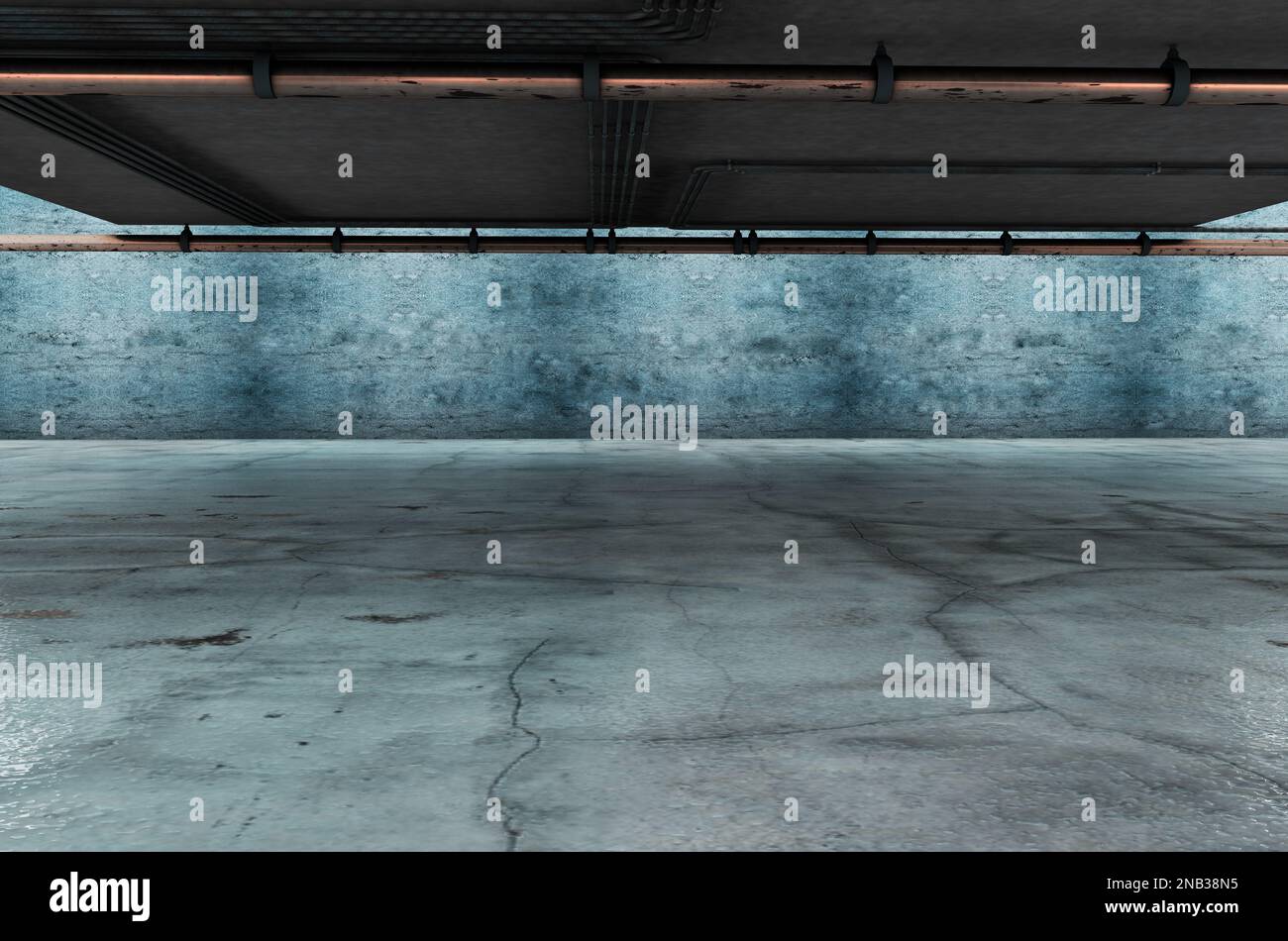 Building trade and concrete architecture.Cement columns and building a ...