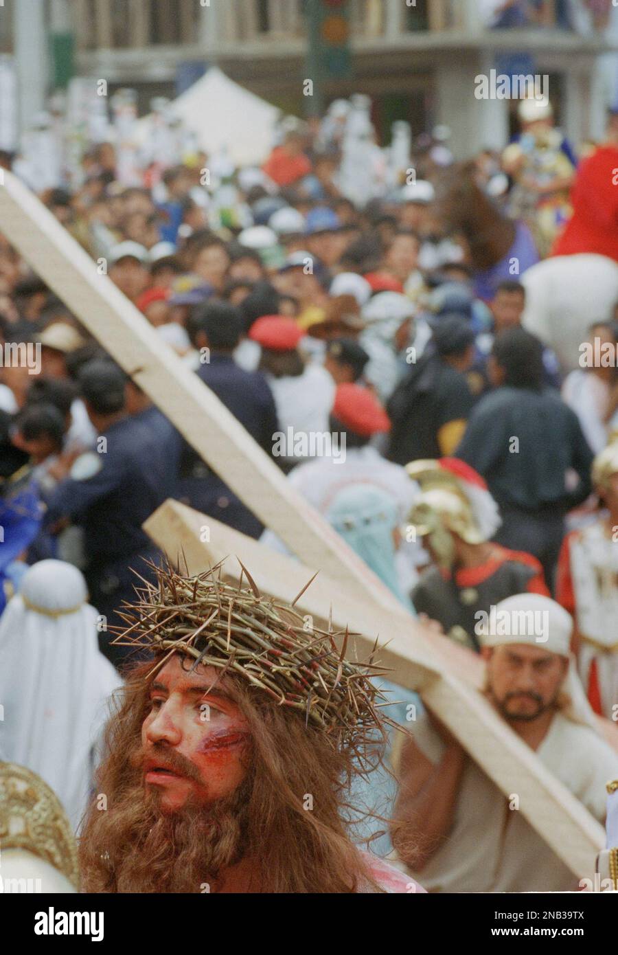 Gerardo Granados, an accounting student playing the part of the Jesus ...