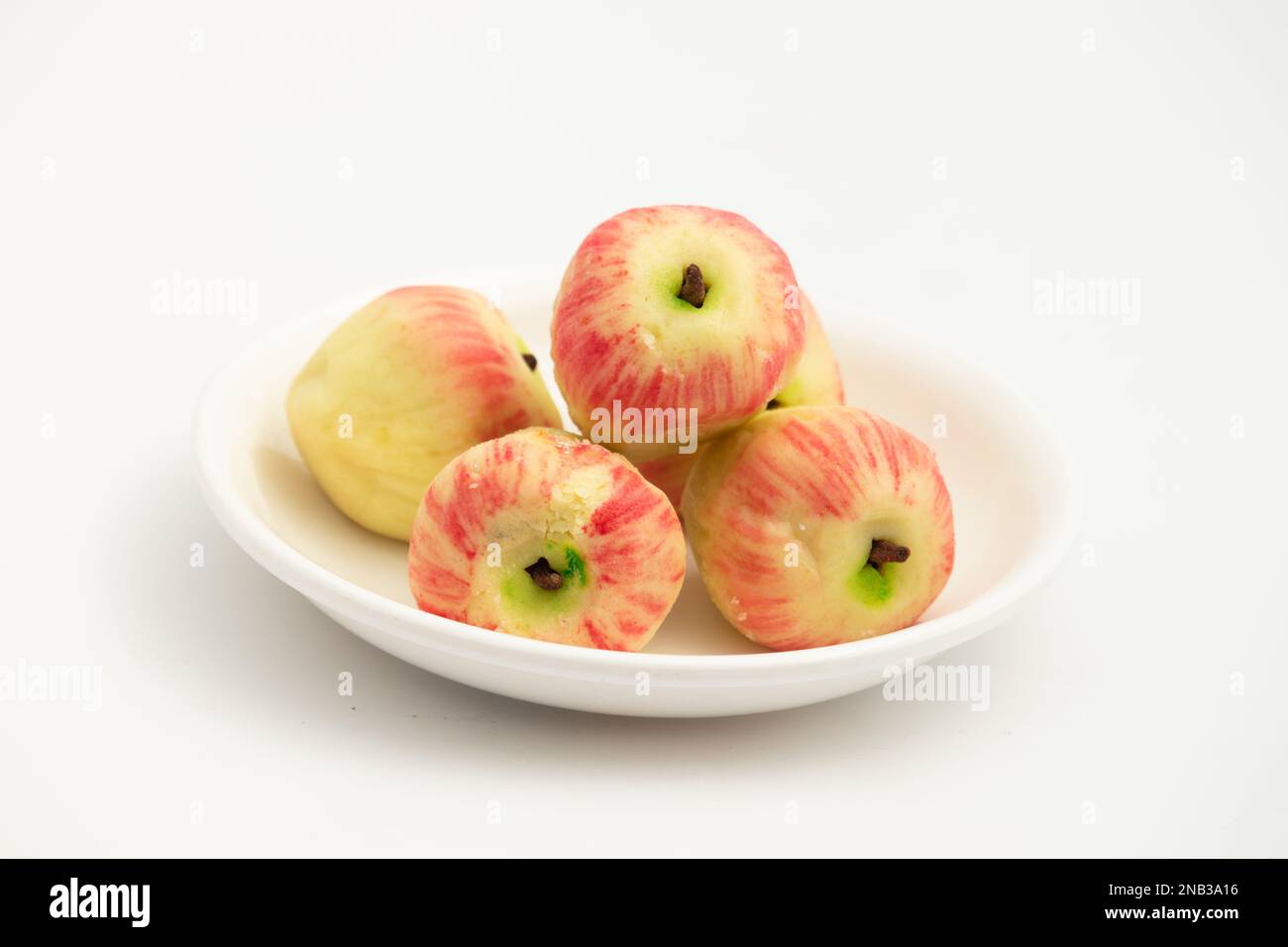 Indian Khoya Mawa Apple Burfi Or Paneer Peda Barfi Mithai Made Of Khoa ...