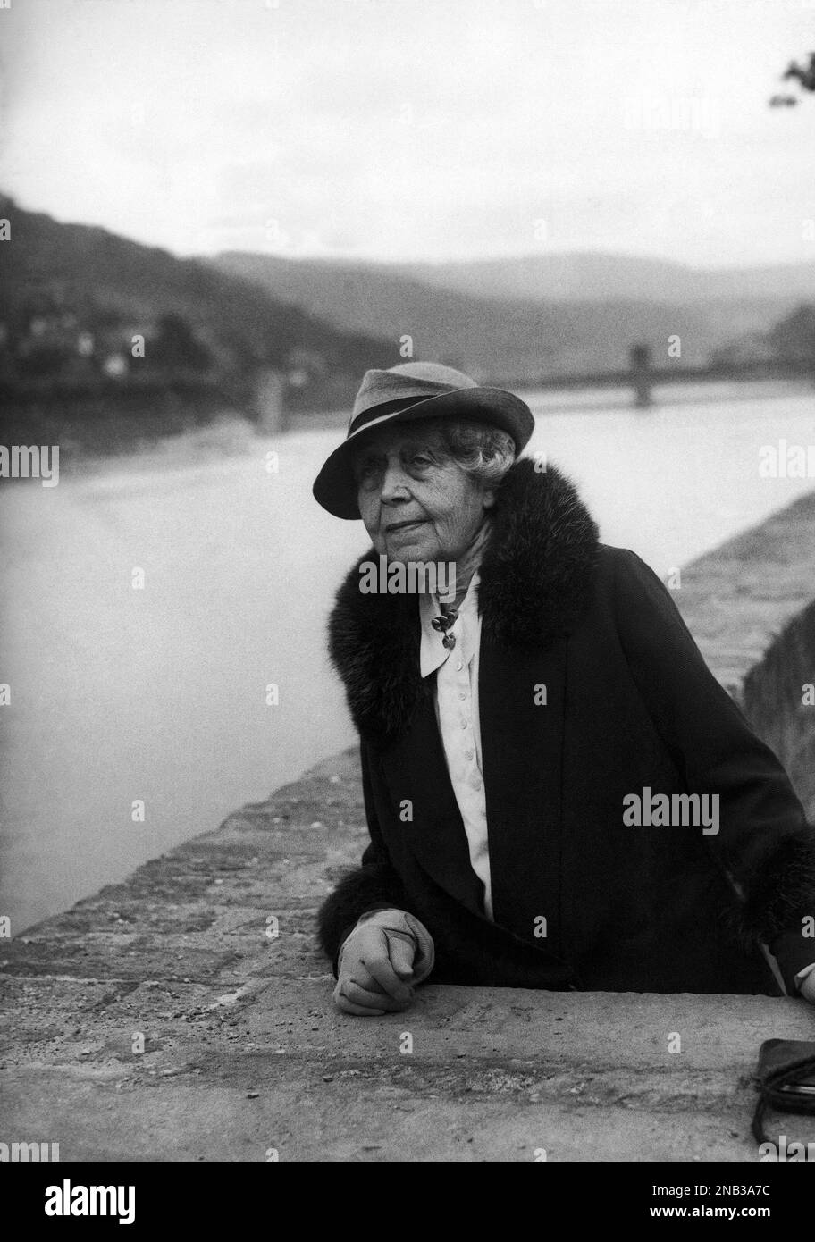 Undated portrait of German historian and philosopher, authoress Ricarda ...