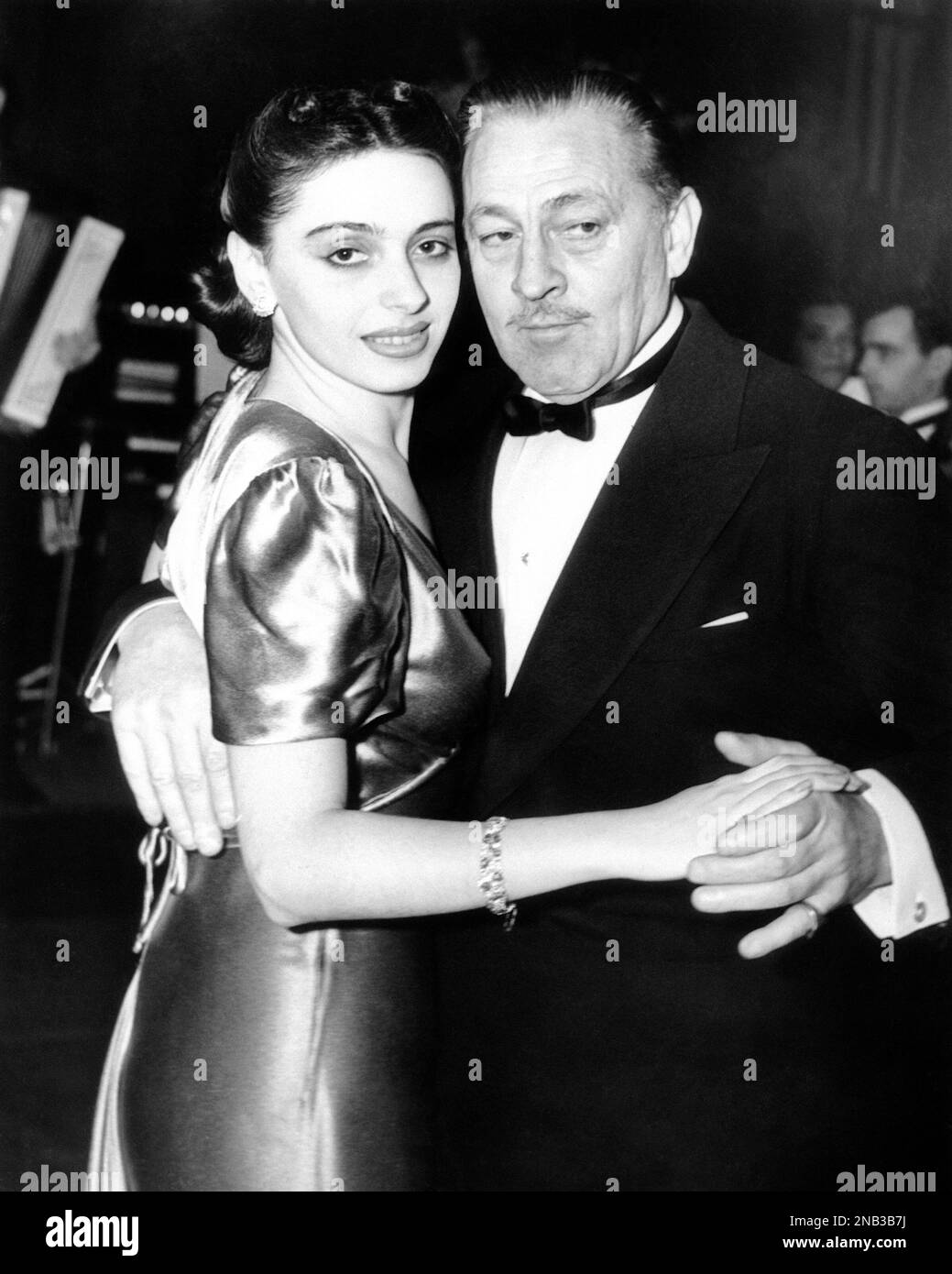 American actor John Barrymore dancing with his wife Elaine, in a New ...