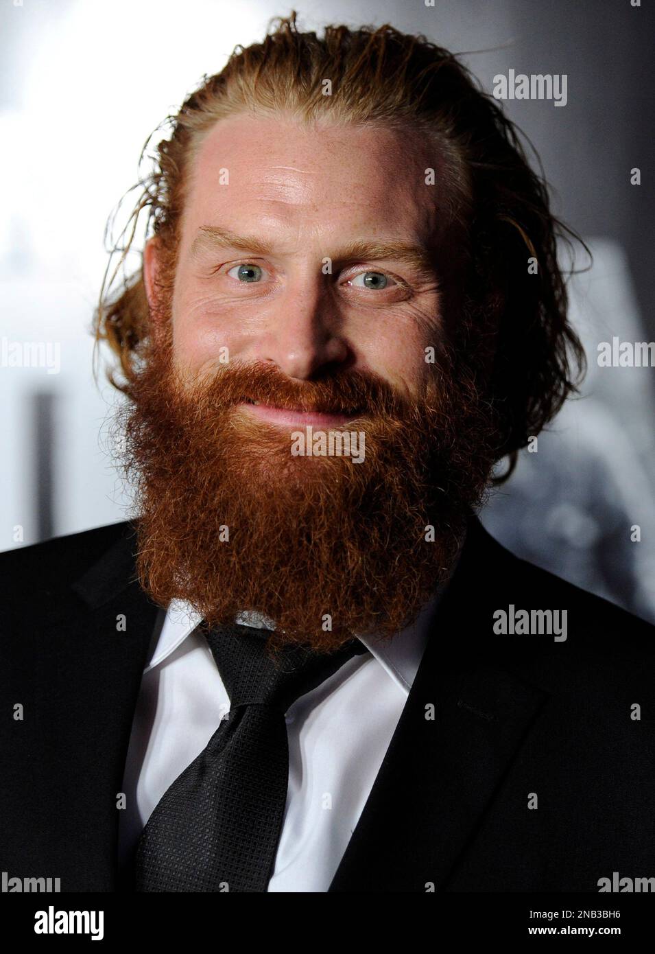 Norwegian actor Kristofer Hivju, a cast member in "The Thing," poses at ...