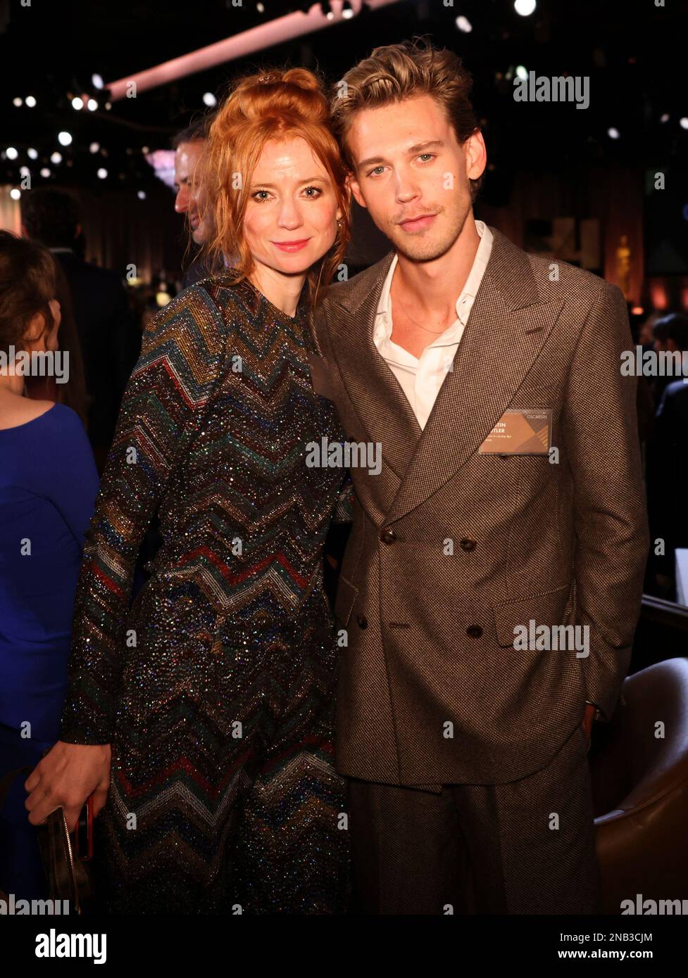 Odessa Rae, left, and Austin Butler attend the 95th Academy Awards ...