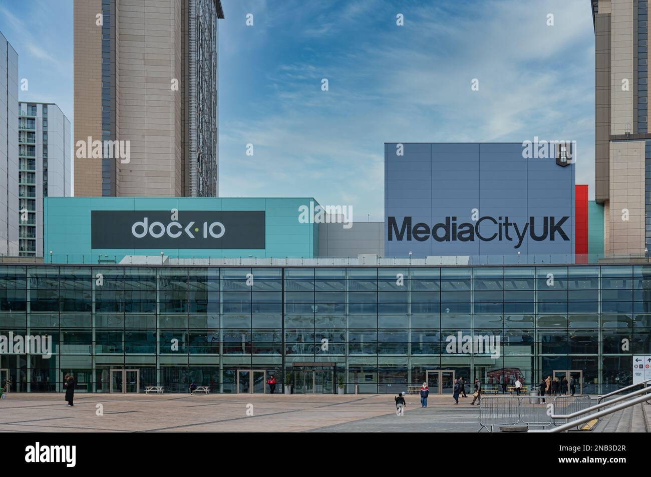 MANCHESTER, UK, 11TH FEBRUARY 2023: View of buildings at Media City UK ...