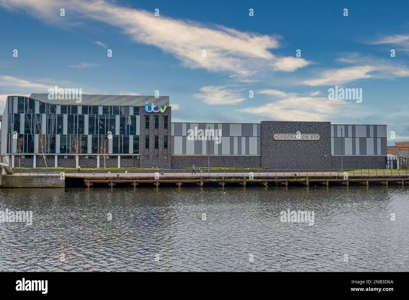 MANCHESTER, UK, 11TH FEBRUARY 2023: ITV building at Media City uk, home ...