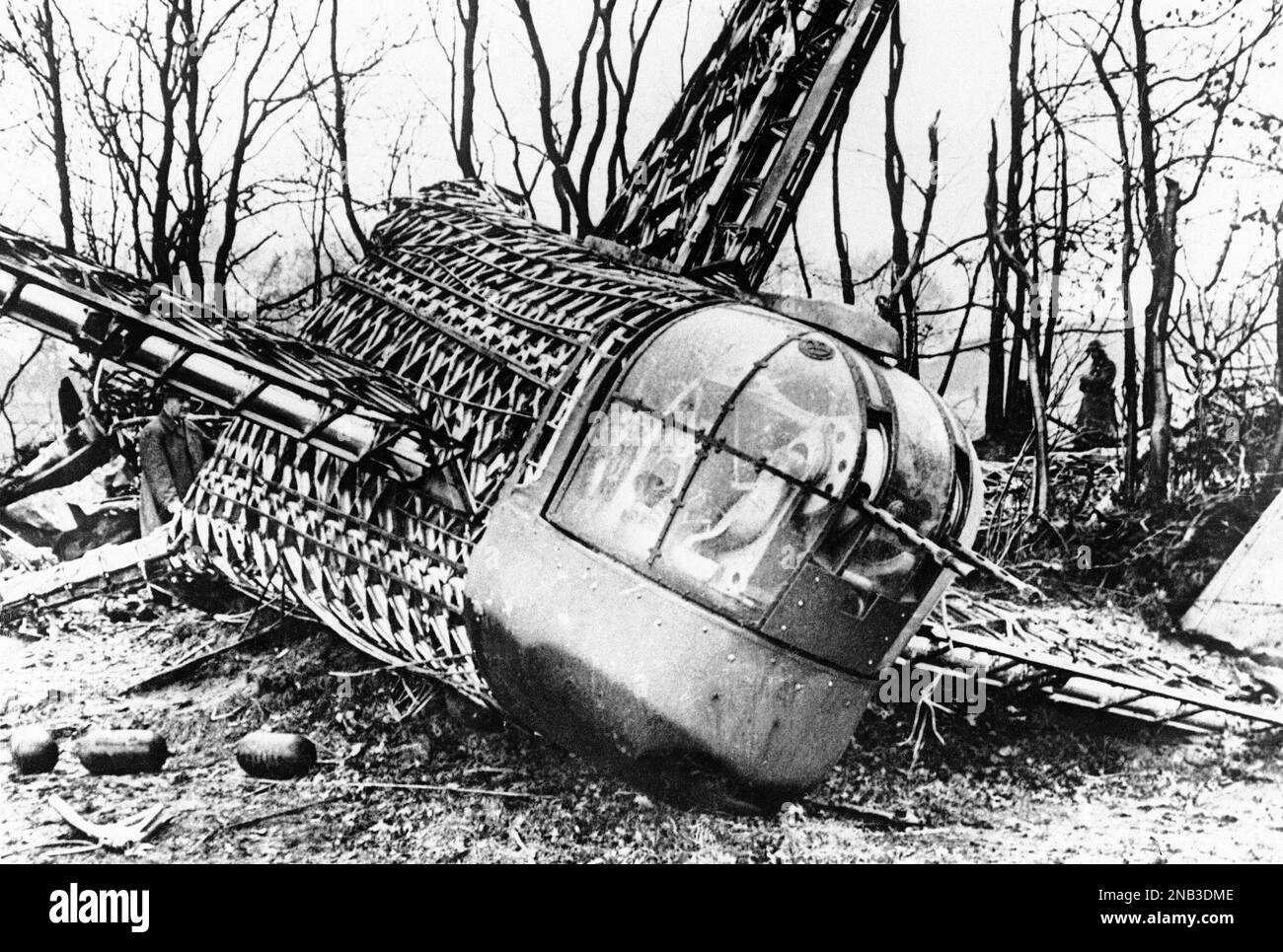 Tail assembly and rear machine gunner’s position of a British Vickers ...