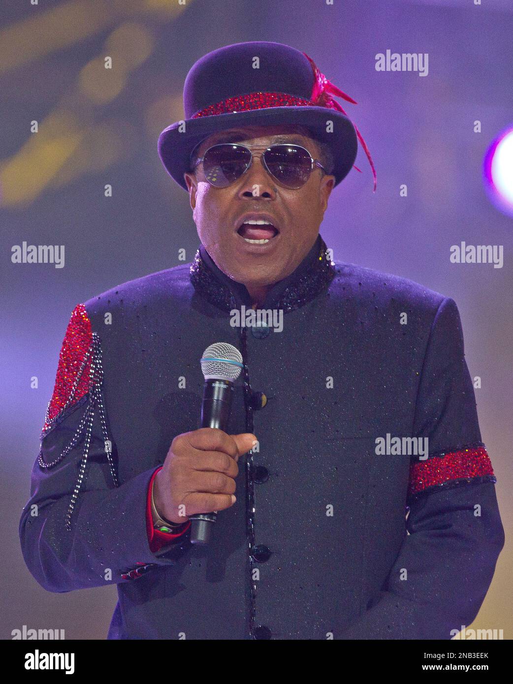Singer Tito Jackson performs at the Michael Forever the Tribute Concert ...
