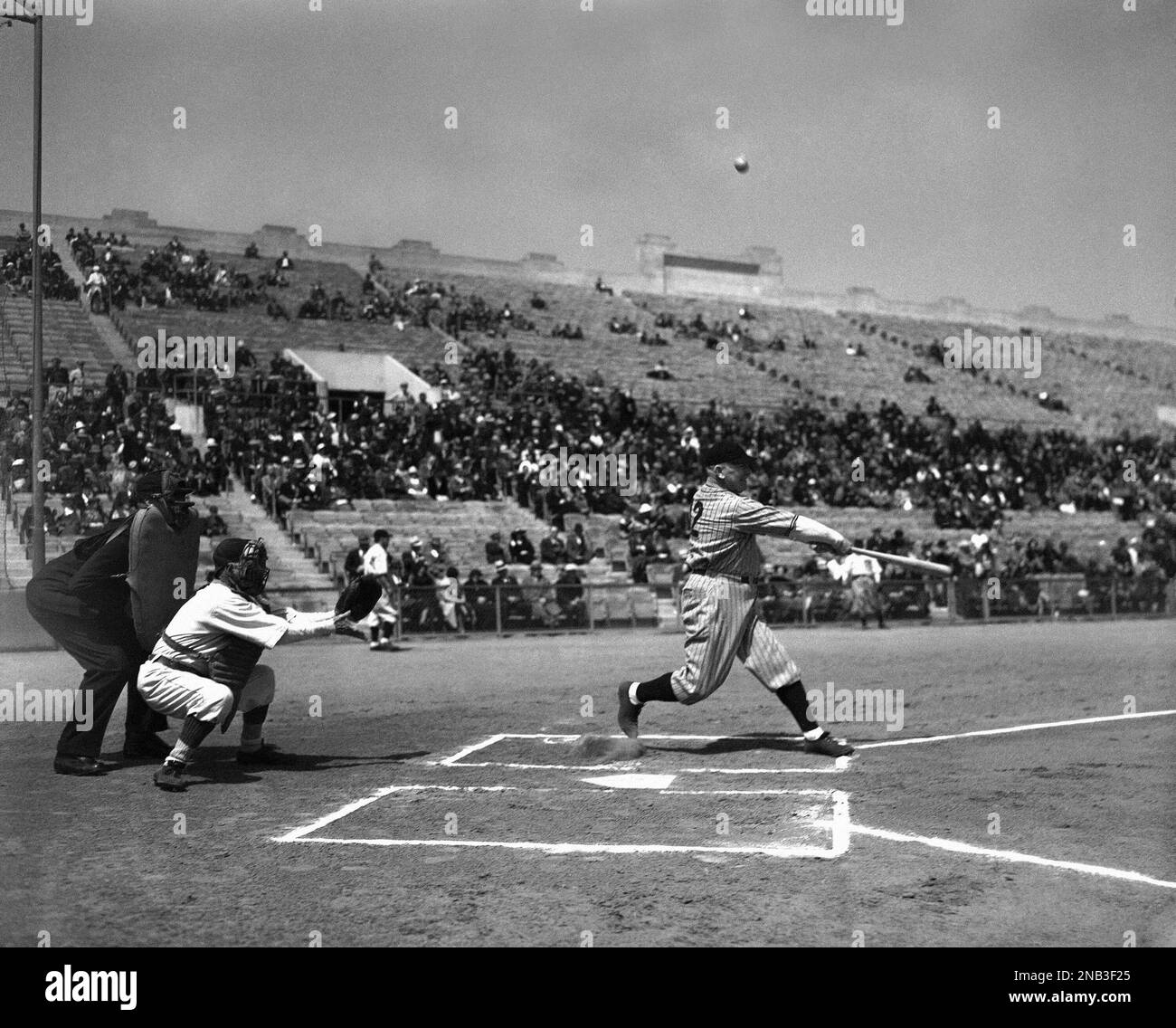 Hugh Smith, a baseball star of the 1906 era fanned today in a game in ...