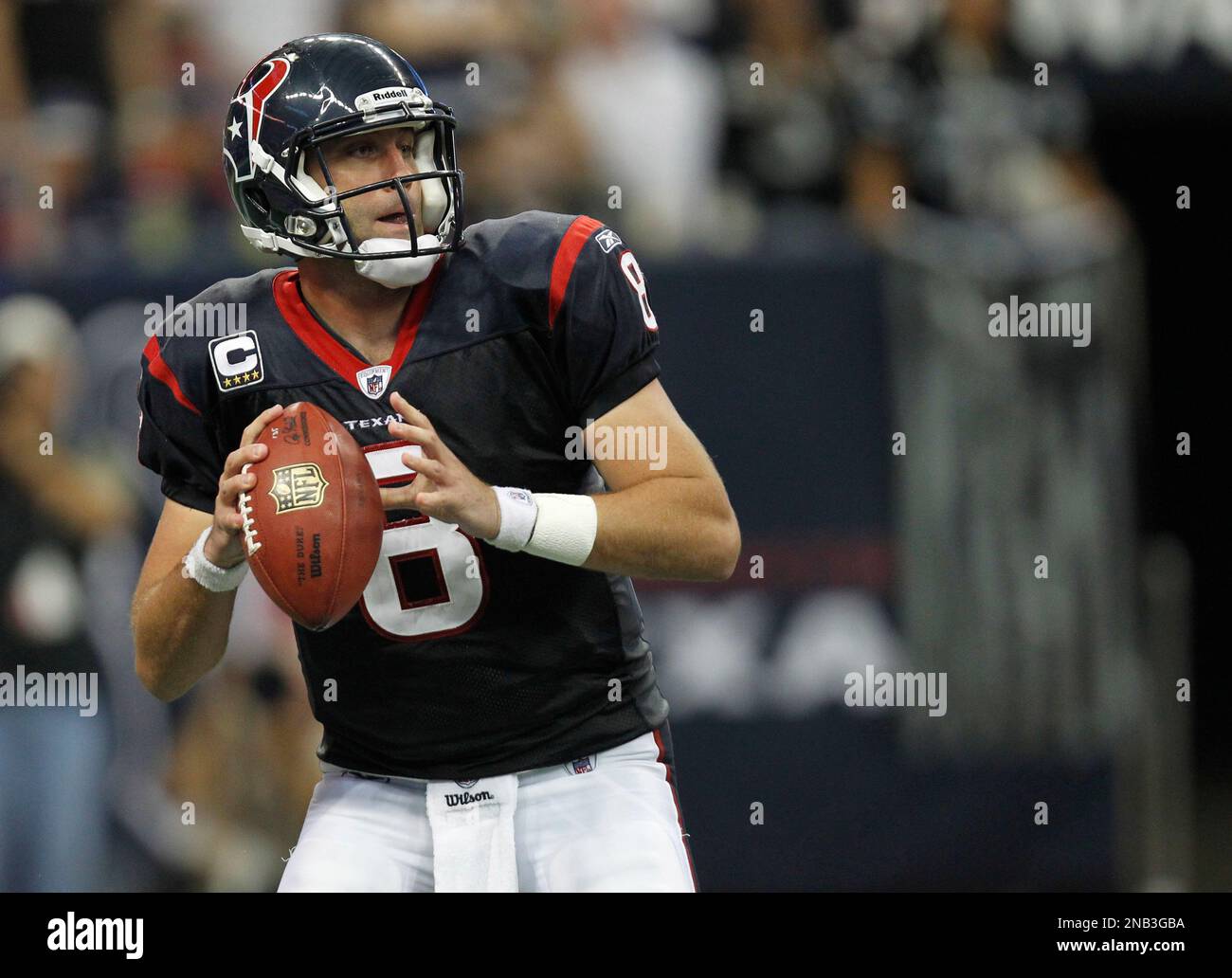 Houston Texans quarterback Matt Schaub against the Oakland Raiders in ...