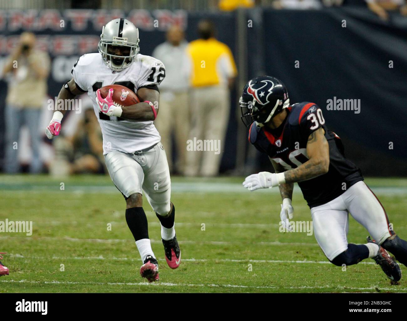Oakland Raiders wide receiver Jacoby Ford (12) in the third quarter of ...