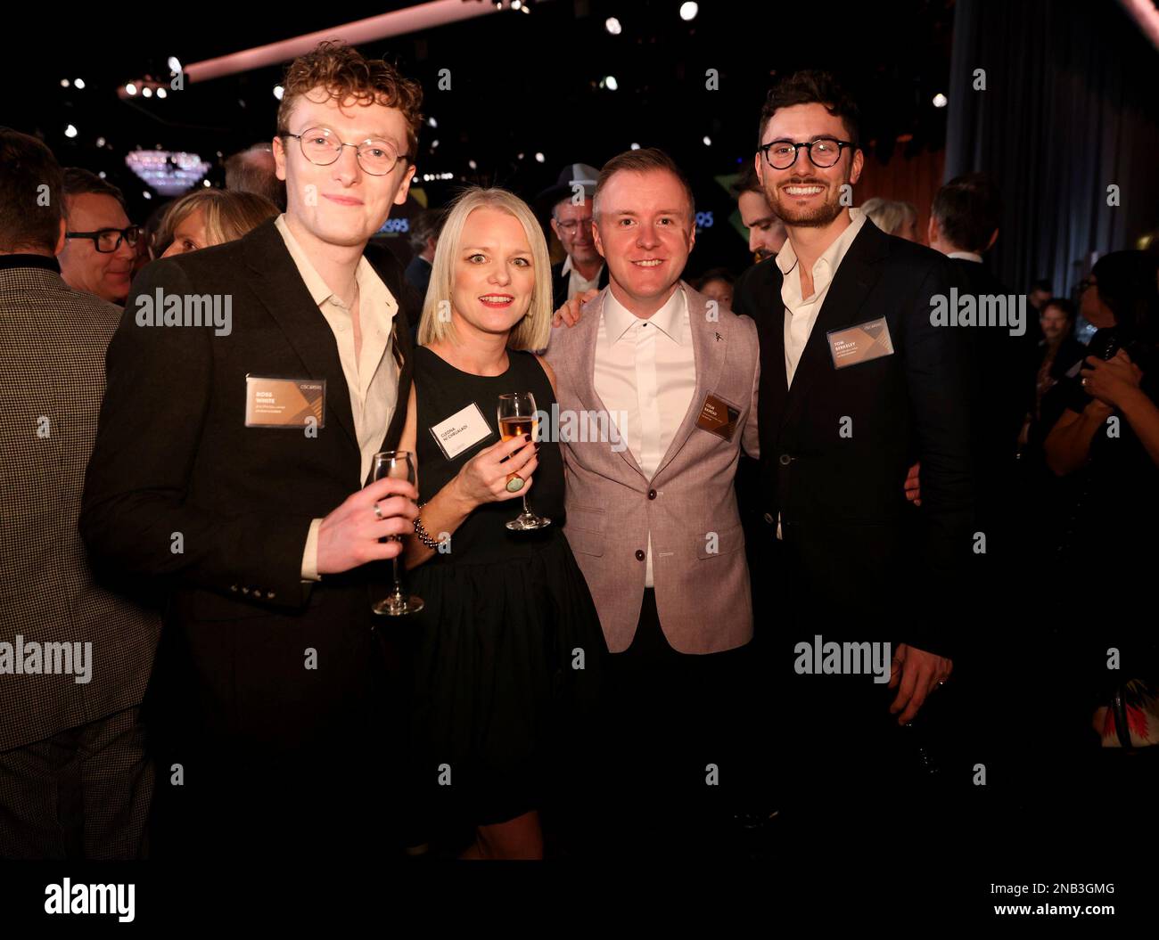 Ross White, from left, Cleona Ni Chrualaoi, Colm Bairead and Tom ...