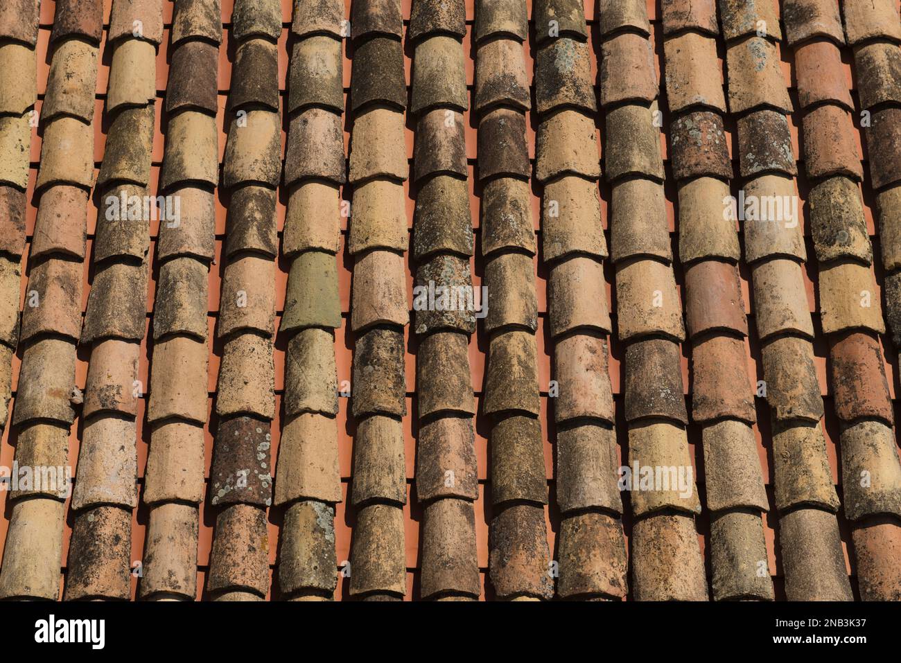 Rustic Vintage Croatia Roof Tiles Stock Photo - Alamy