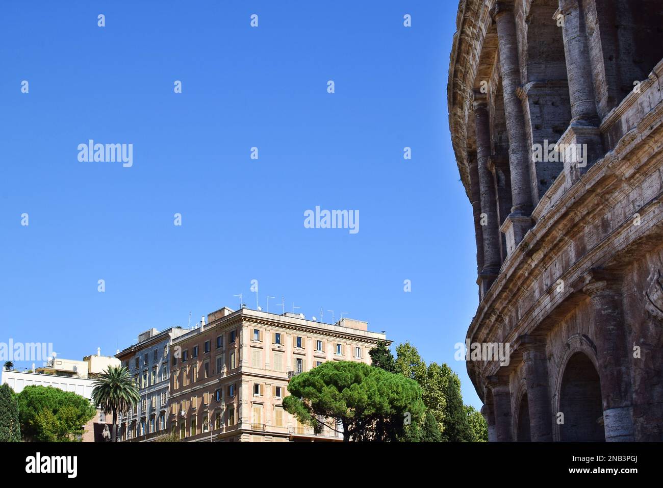 Colosseum in Rome, Italy. Magnificent architecture of Rome. Exterior ...