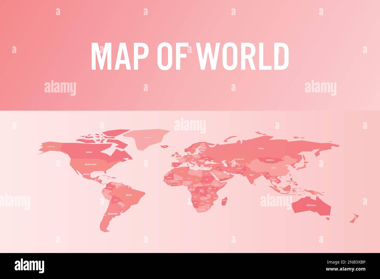 World map in modern design. Vector illustration Stock Vector Image ...