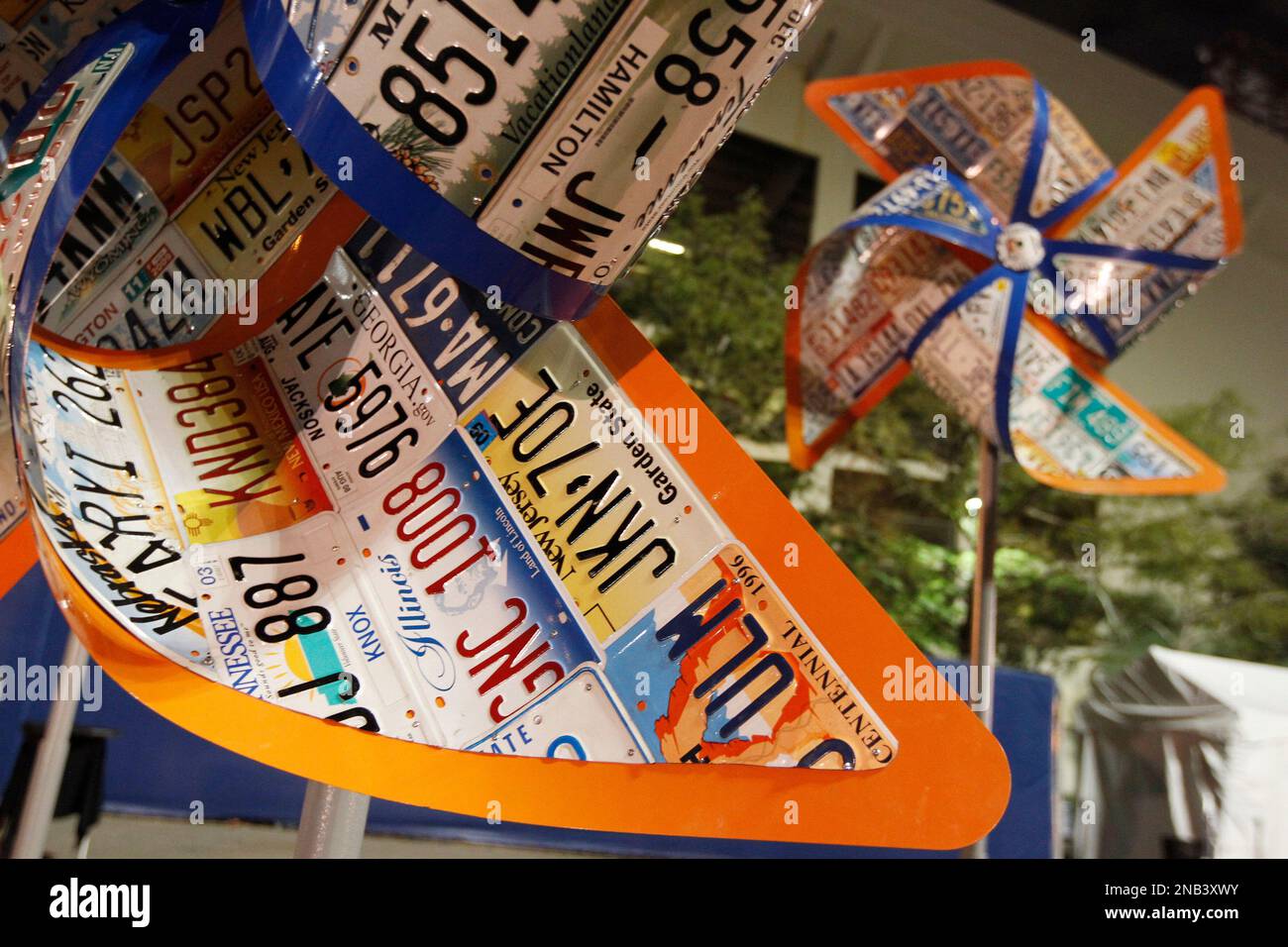Two of 24 pinwheels from the '24M: The DRIVE4COPD Monument,' made from ...