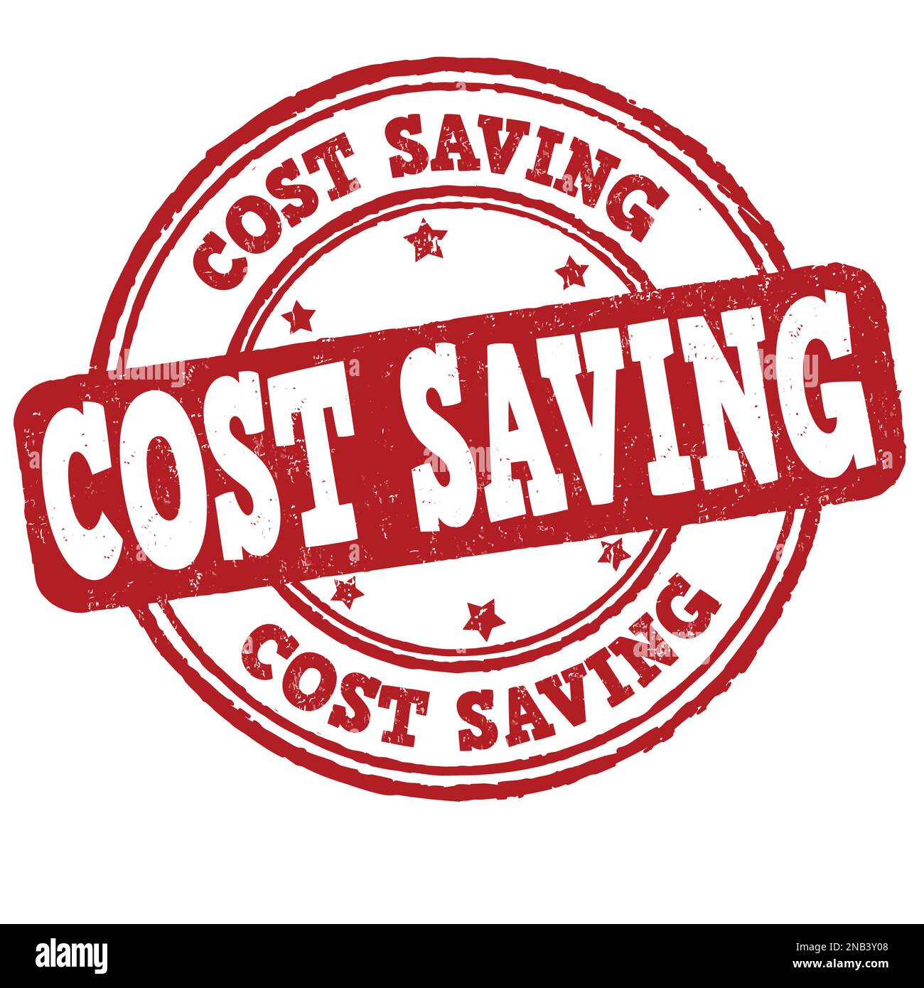 Cost saving grunge rubber stamp on white background, vector ...