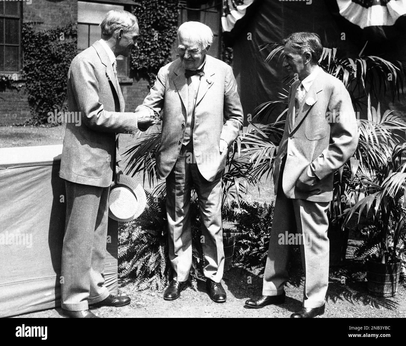 From left to right: Henry Ford, Thomas Edison and Harvey Firestone on ...