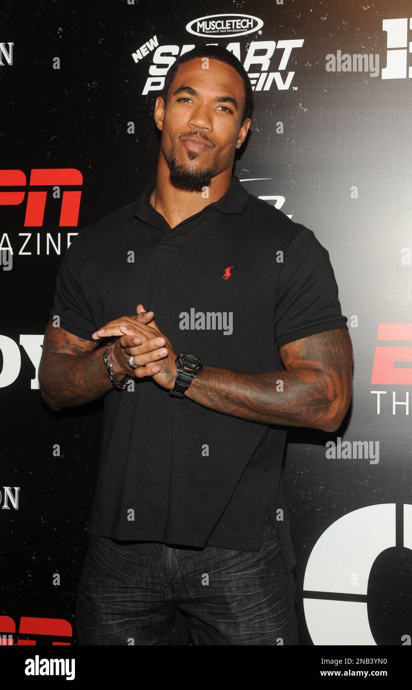 Devin Thomas arrives at ESPN The Magazine Body Issue Party, Thursday ...