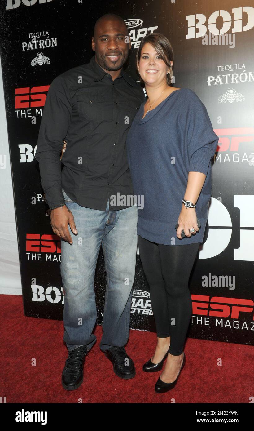 Brandon Jacobs arrives at ESPN The Magazine Body Issue Party, Thursday ...