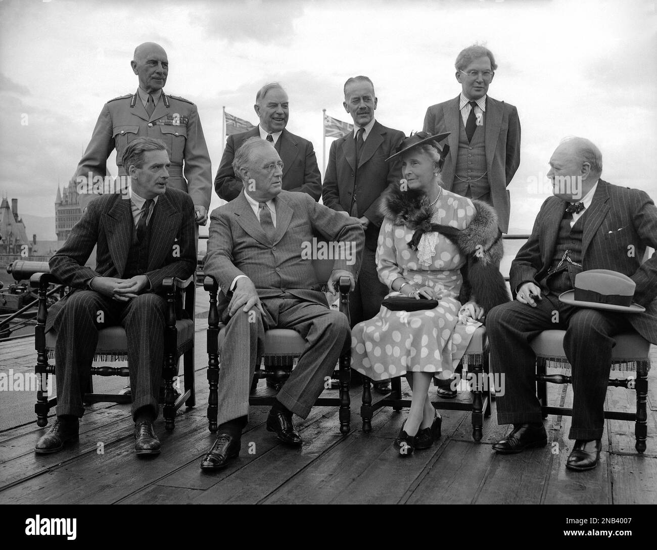 Among the notables at the Quebec War conference, Canada on August 19 ...