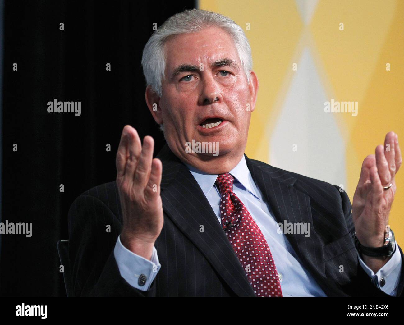 ExxonMobil Chairman and CEO Rex Tillerson addresses the third annual ...