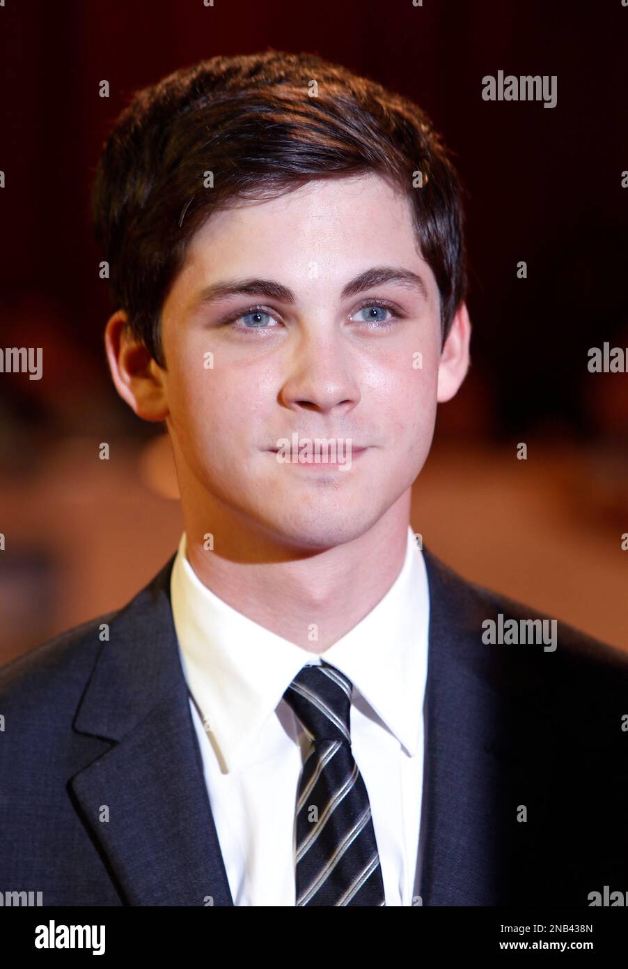 Actor Logan Lerman arrives for the UK premiere of The Three Musketeers ...