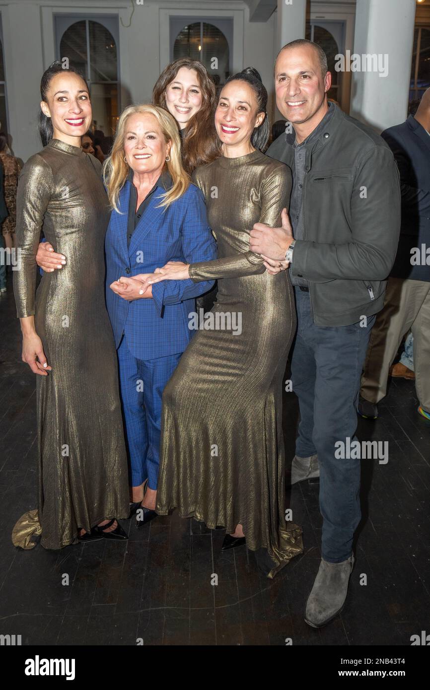 The Chin Twins, Pamela Rowland, guest (top) and Nigel Barker attend the ...