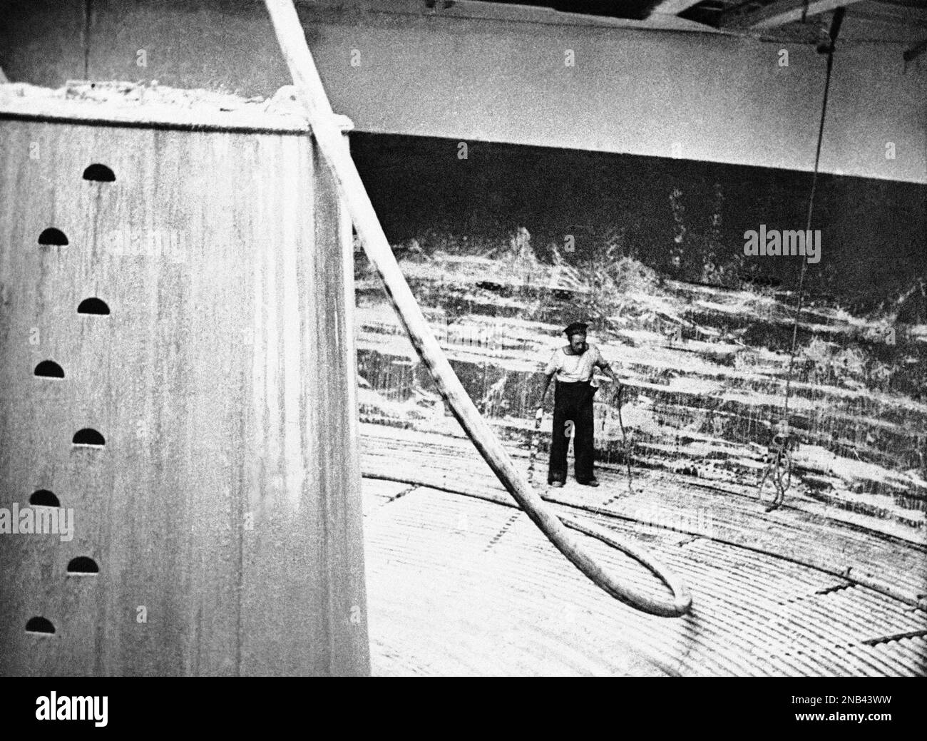 The Hais cable carried in the hold of H.M.S. Latimar in one ...
