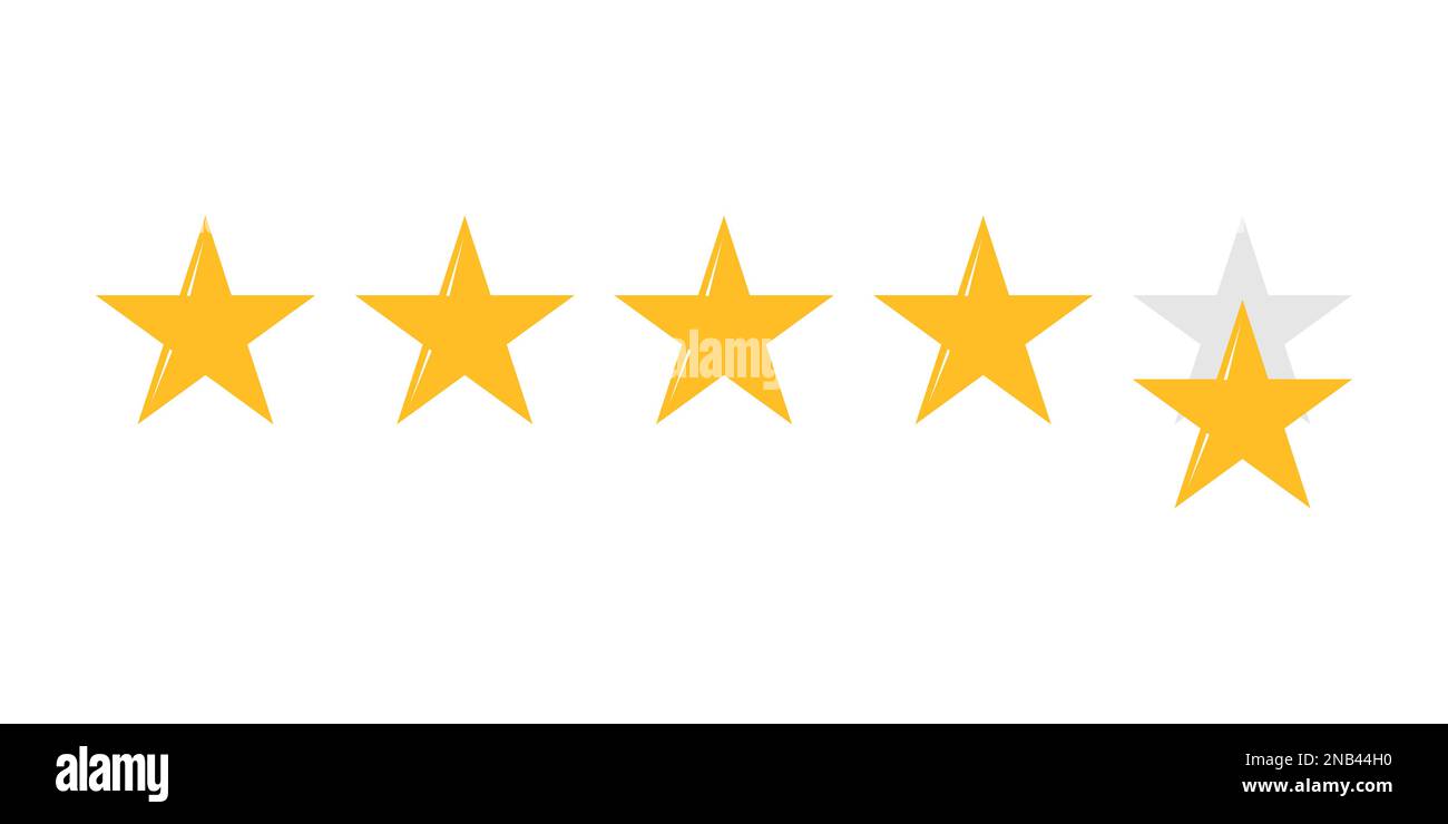 Five stars customer product rating vector illustration Stock Vector Image & Art - Alamy