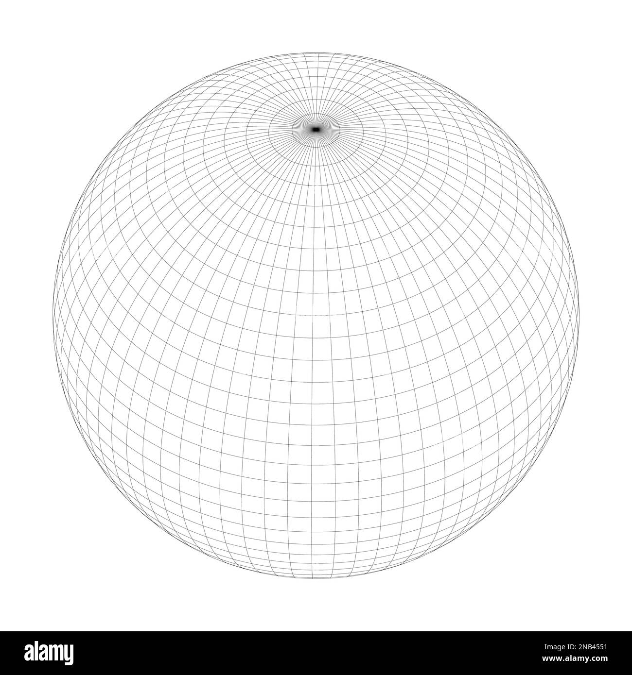 Planet Earth globe grid of meridians and parallels, or latitude and ...