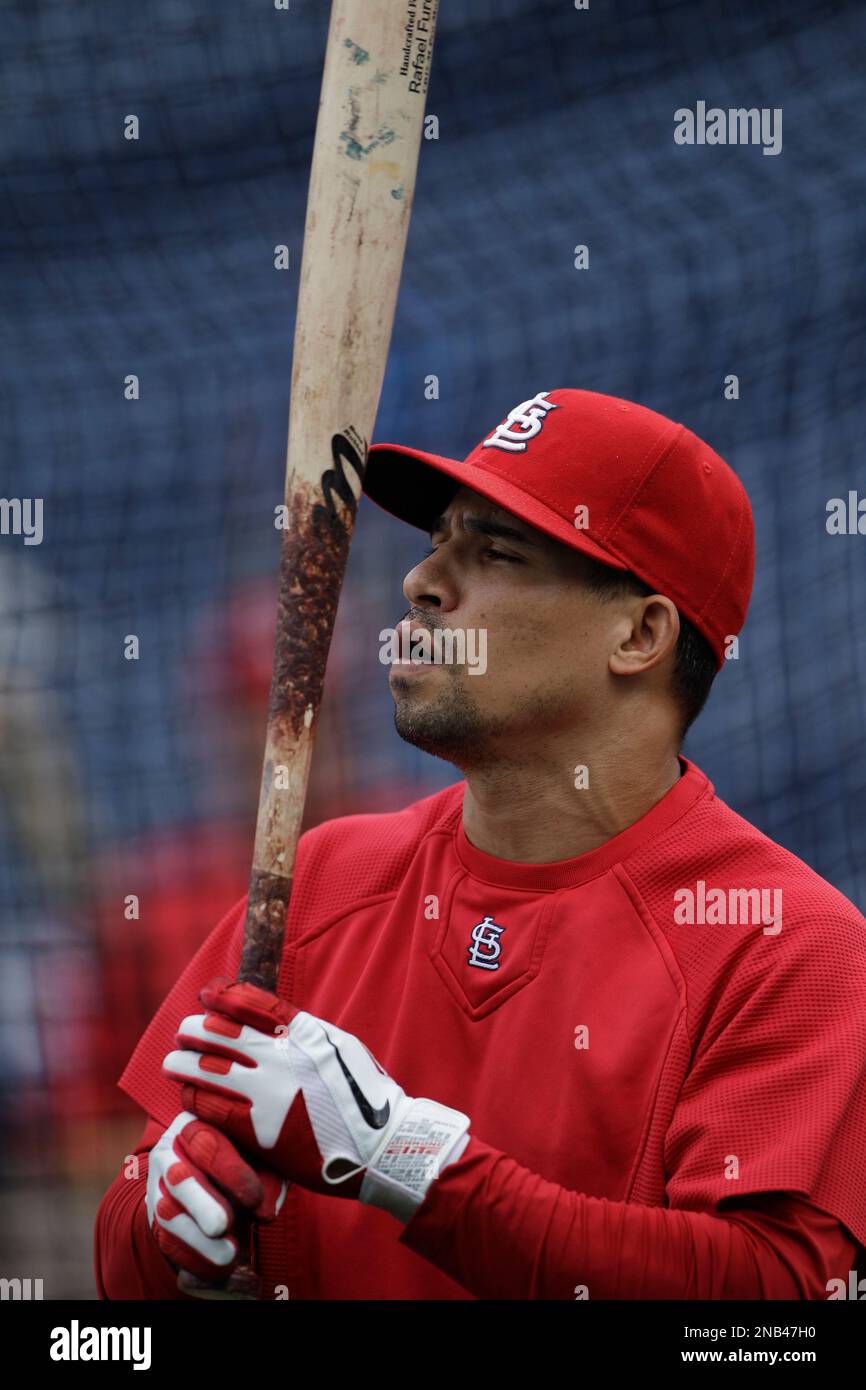 St. Louis Cardinals' Rafael Furcal during baseball practice, Friday ...