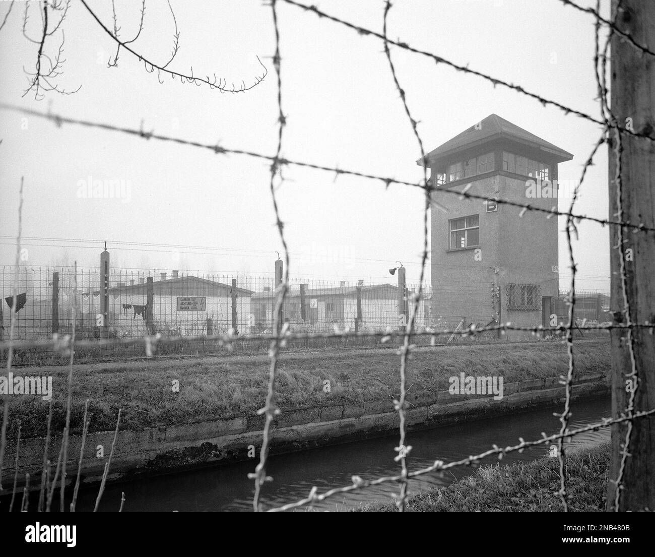 The infamous Nazi concentration camp at Dachau, Germany on April 11 ...