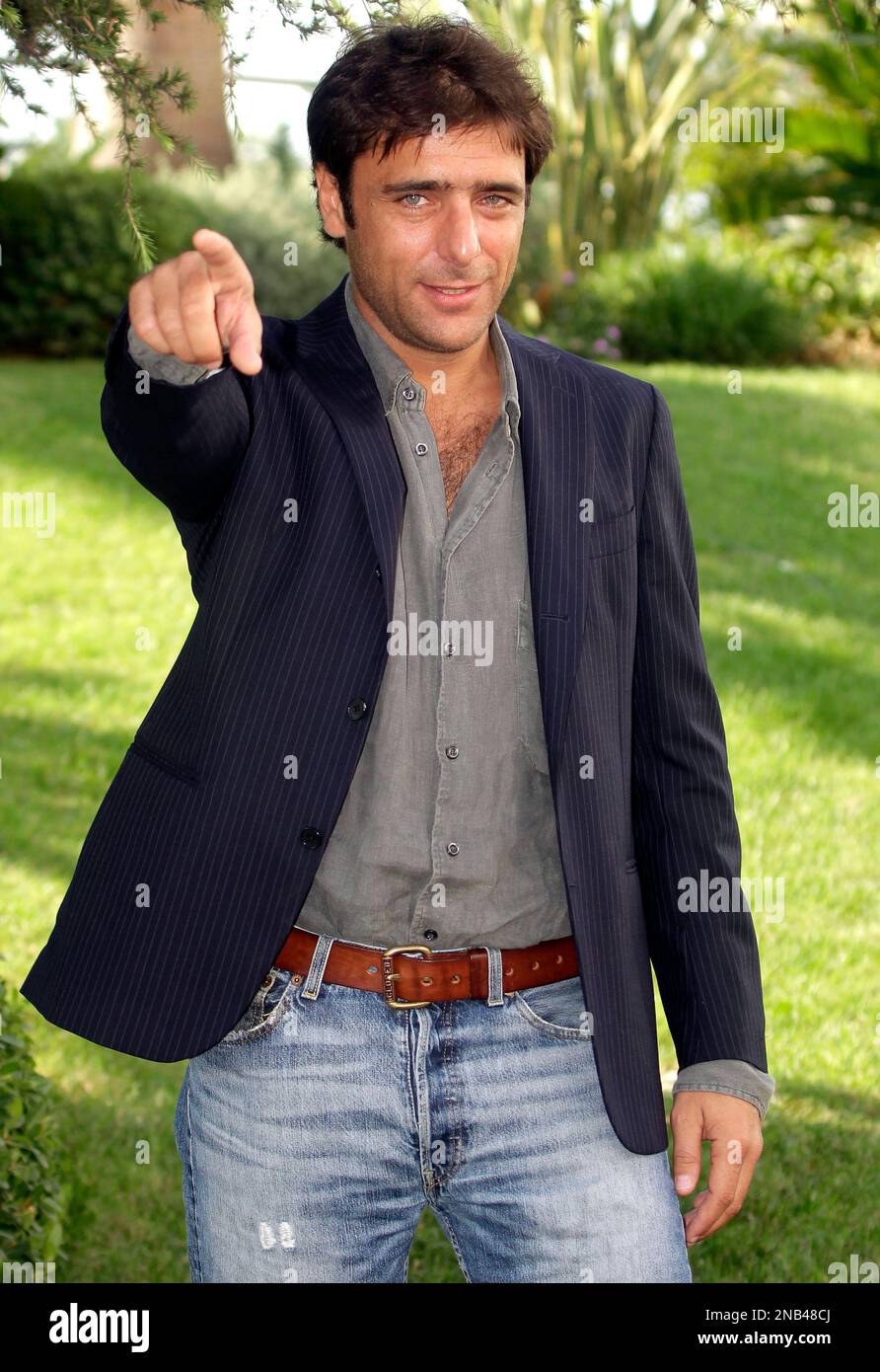 Italian actor Adriano Giannini poses as he presents the tv series "Missing" during the 27th ...