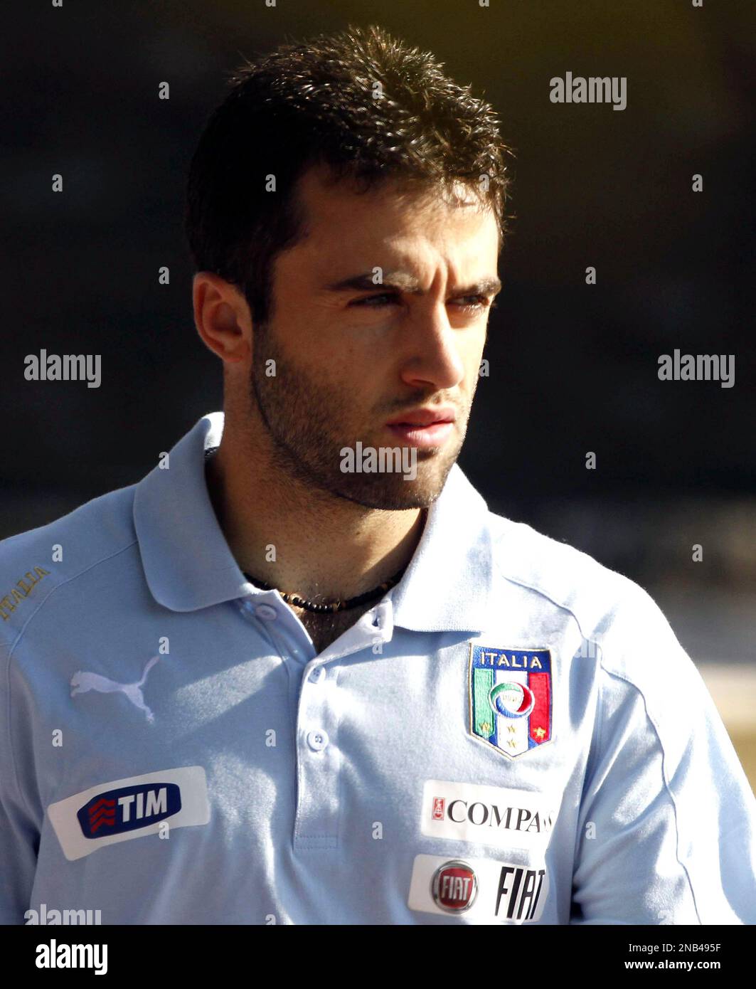 Italy forward Giuseppe Rossi attends a training session ahead of Friday ...