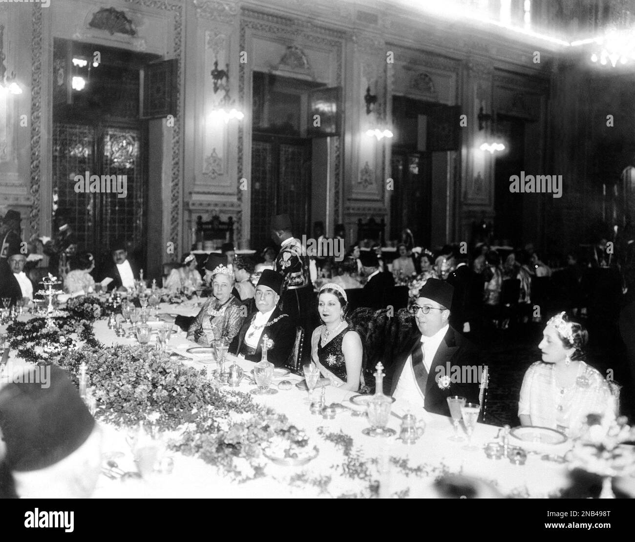 A royal banquet was held at the palace in Cairo, on March 1, 1938, in ...