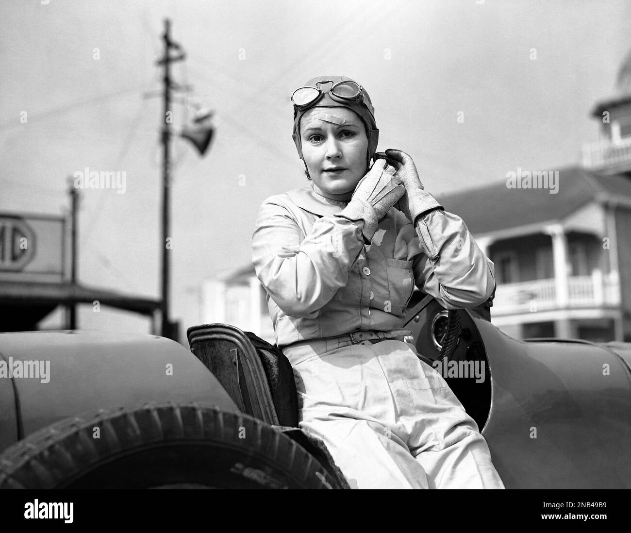 Kay Petre returned to the Brooklands racing track for the first time ...