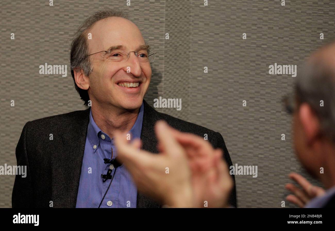 Nobel Prizes winner for physics astrophysicist Saul Perlmutter reacts ...