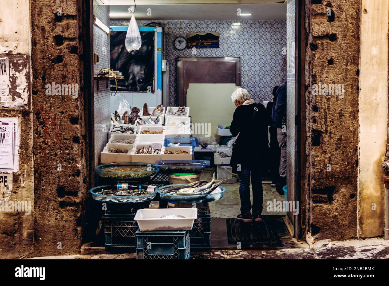 Naples Italy, streetscape, people shopping and working. life in Naples ...