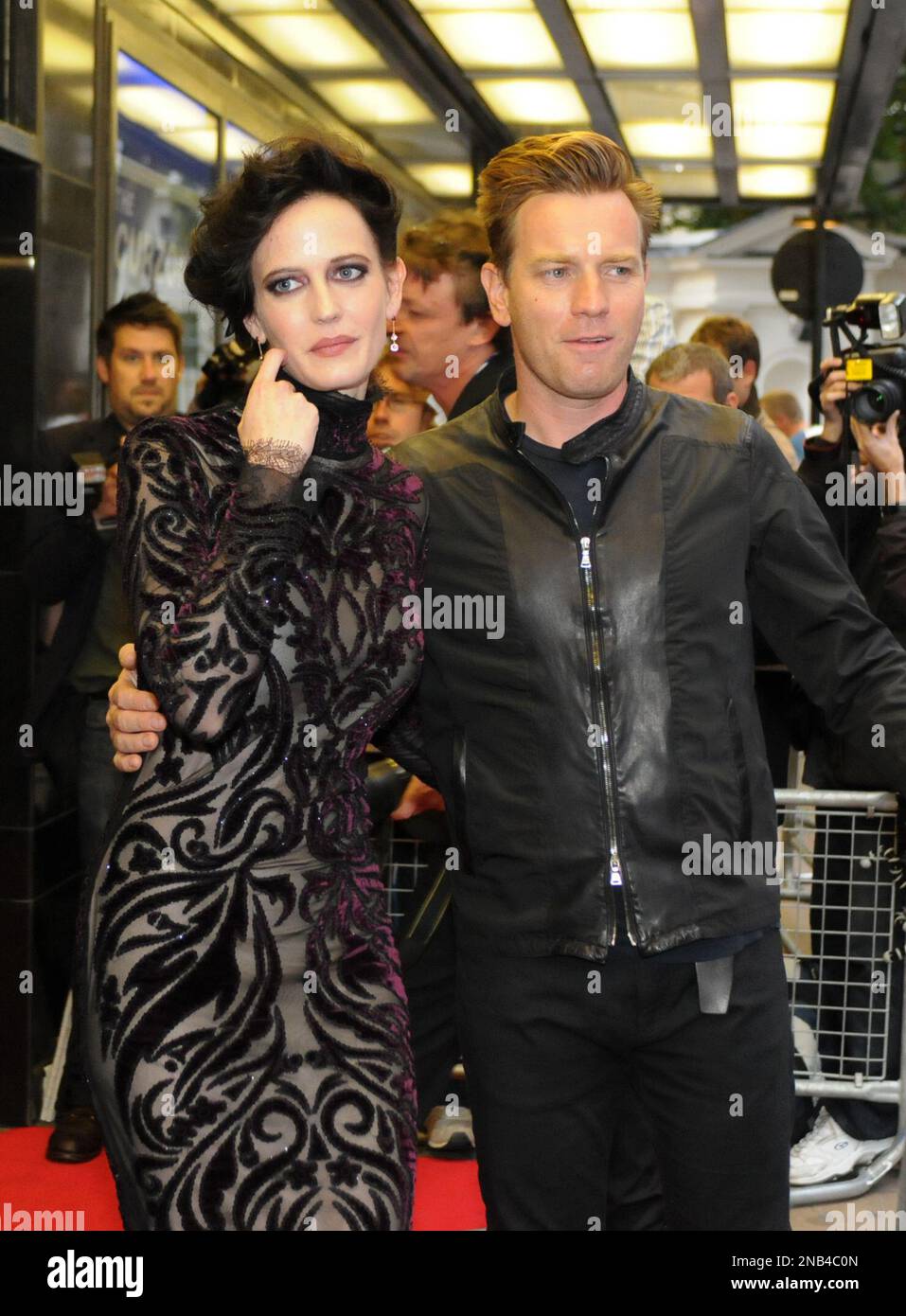 French actress Eva Green and British actor Ewan McGregor arrive for the ...