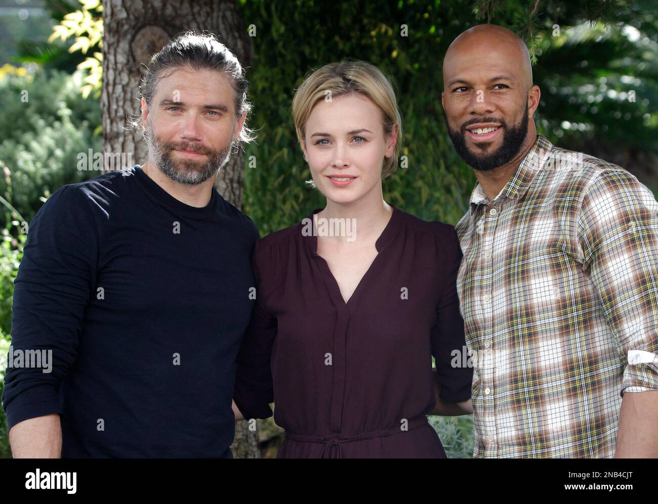 left to right, US actor Anson Mount, Irish television and film actress ...