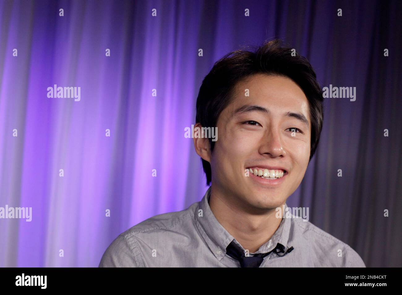 In this photo taken Monday Oct.3,2011 actor Steven Yeun who plays Glen ...
