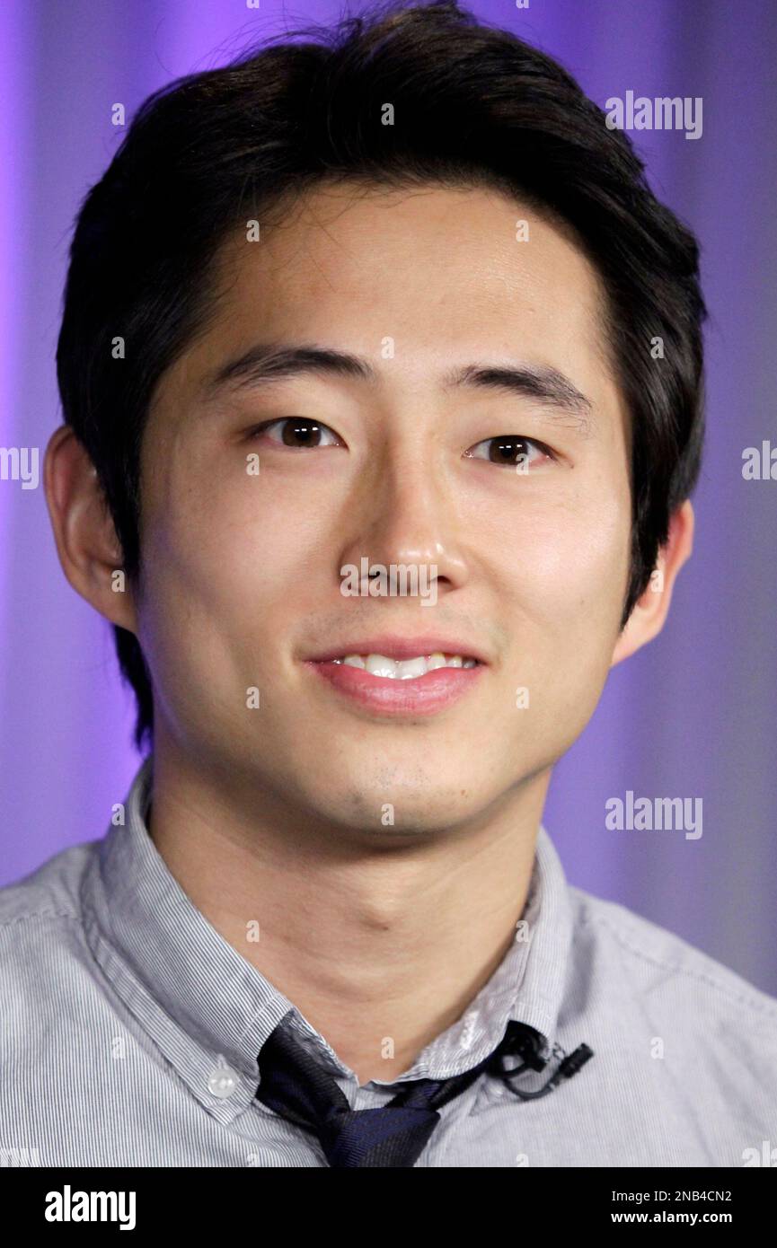In this photo taken Monday Oct.3,2011 actor Steven Yeun who plays Glen ...
