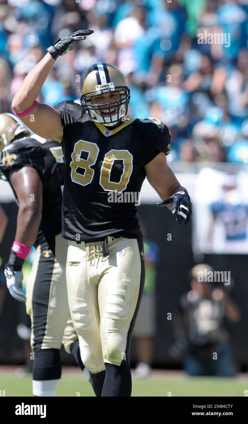 New Orleans Saints tight end Jimmy Graham (80) celebrates after ...