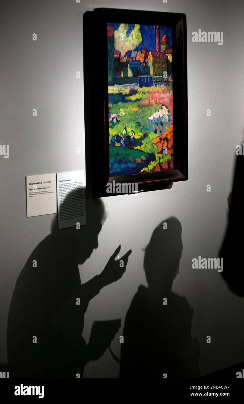 Vasily Kandinsky's painting is on display at the Kandinsky and "The ...