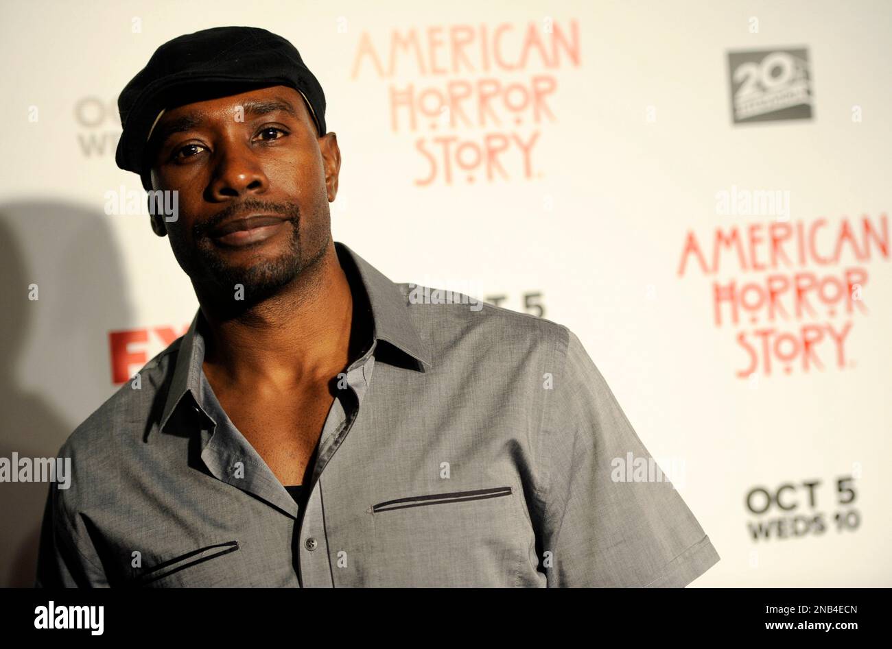 Morris Chestnut, a cast member in "American Horror Story," poses at the ...