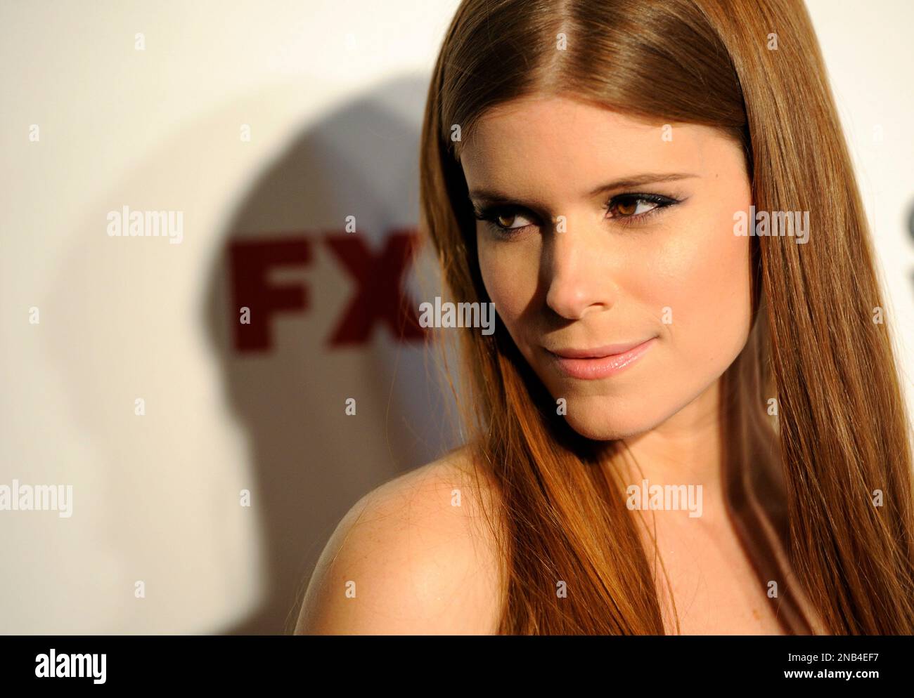 Kate Mara, a cast member in "American Horror Story," poses at the ...